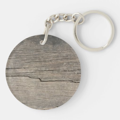 Personalized Rustic Wood Keychain | Zazzle