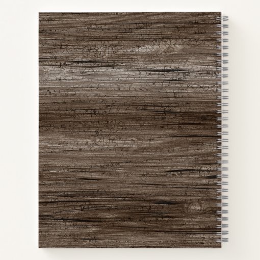 Personalized Rustic Wood Yellow Sunflowers Recipe Notebook | Zazzle