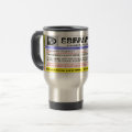 Personalized - Rx LABEL - Prescription Coffee Travel Mug | Zazzle