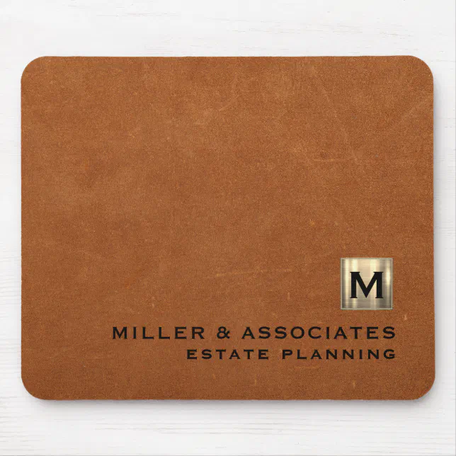 Personalized Sable Leather Company Branded Mouse Pad | Zazzle