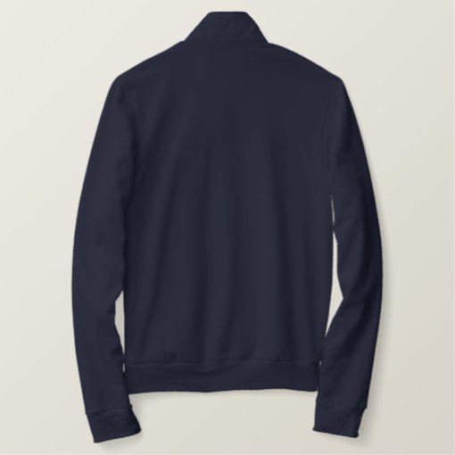 Personalized sailing boat captain and anchor embroidered jacket | Zazzle
