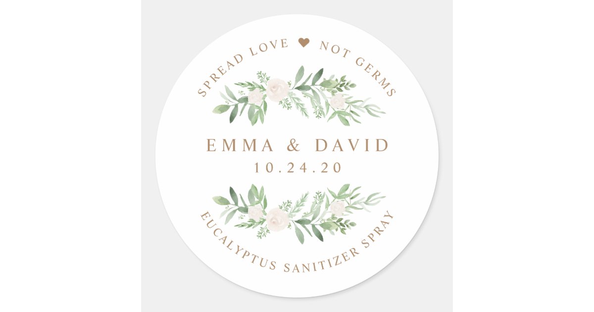 Personalized Sanitizer Sticker Labels | Zazzle