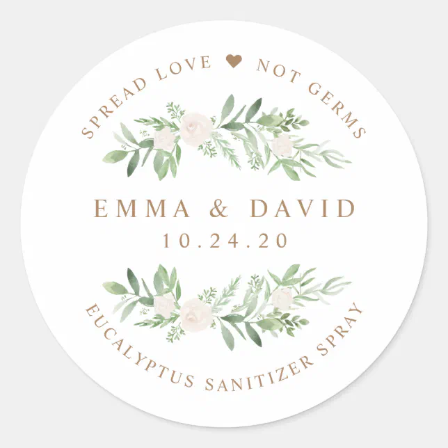 Personalized Sanitizer Sticker Labels | Zazzle