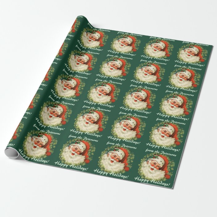 Personalized Santa Christmas Wrapping Paper | Zazzle.com