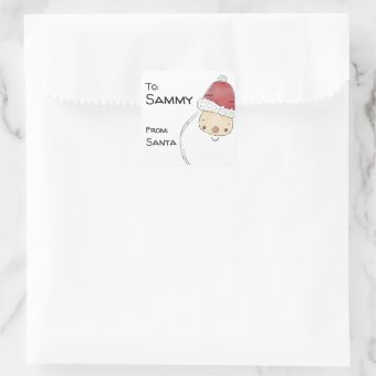 Personalized Santa Gift Tags | Zazzle