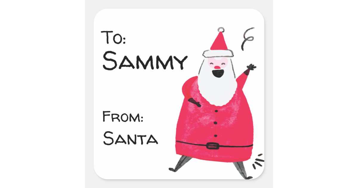 Personalized Santa Gift Tags | Zazzle