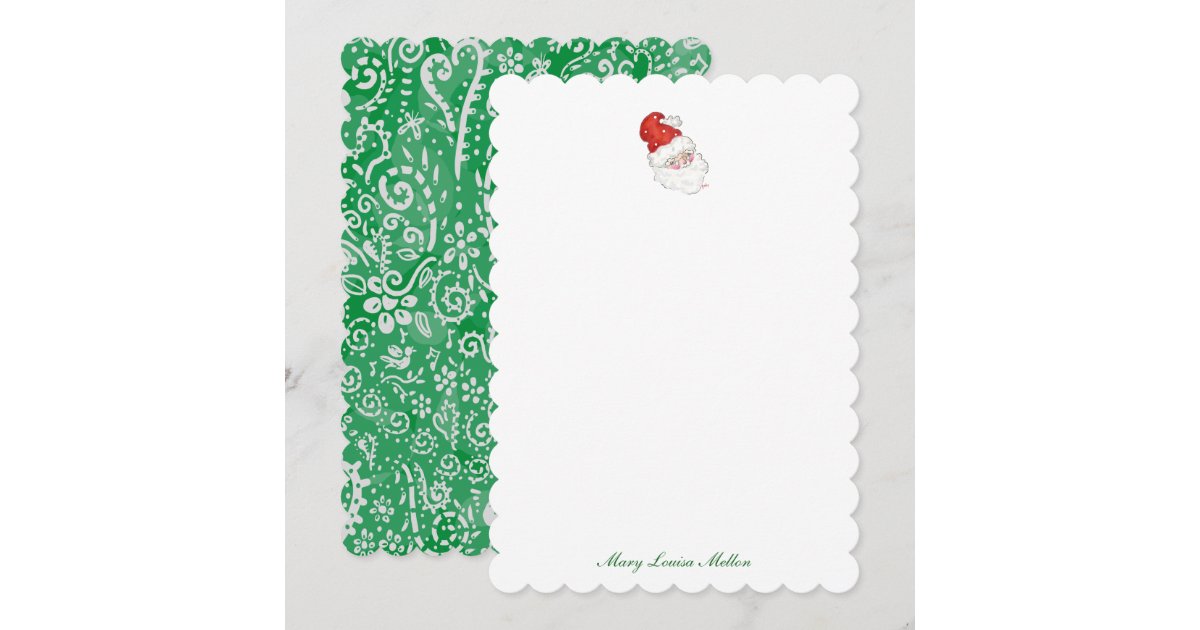 Personalized Santa Notes Invitation | Zazzle