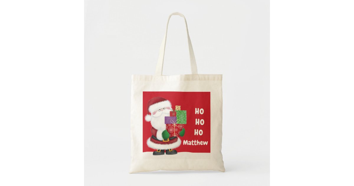 Personalized Santa Tote Bag | Zazzle