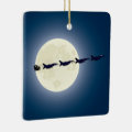 Personalized Santa w/ F-16 Jets Military Christmas Ceramic Ornament ...