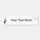 Personalized Saxophone Bumper Sticker | Zazzle