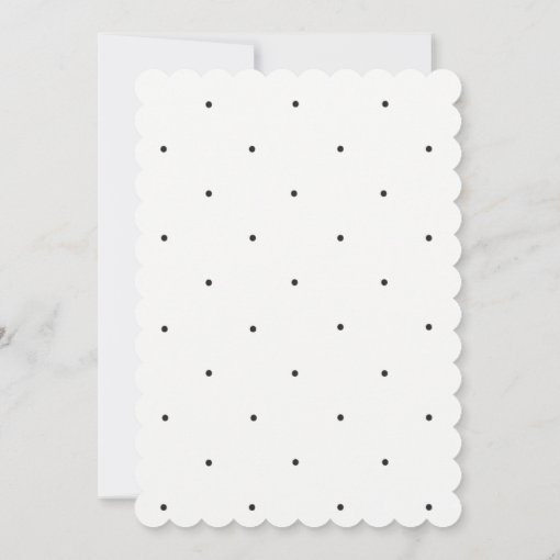 Personalized Scallop Edge Note Cards Polka Dots | Zazzle
