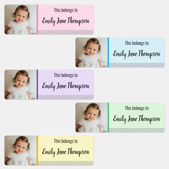 Personalized School Girl kids Kids' Labels | Zazzle