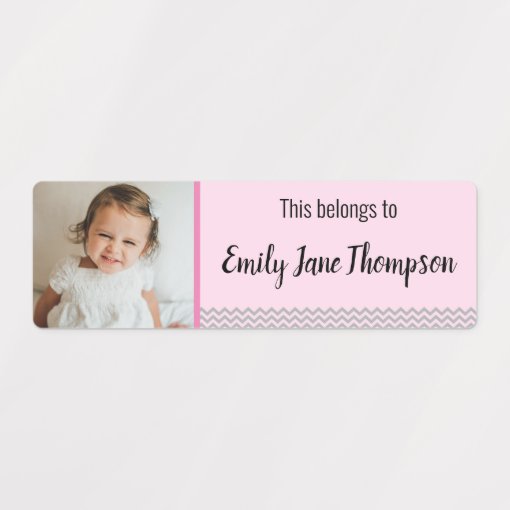 Personalized School Girl kids Kids' Labels | Zazzle