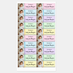 Personalized School Girl kids Kids' Labels | Zazzle