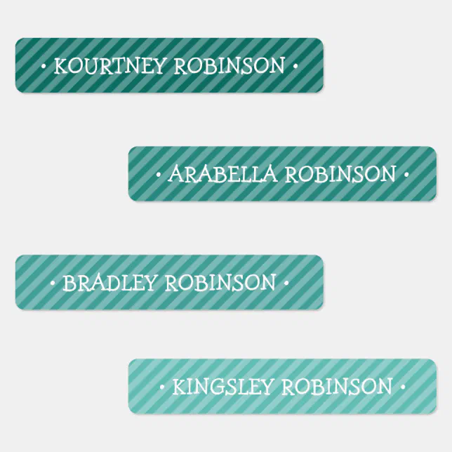 Personalized School Kids Name Labels | Zazzle