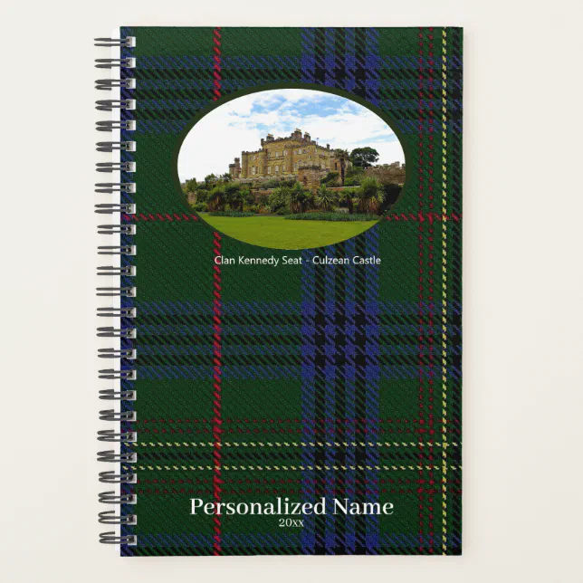 Personalized Scottish Clan Kennedy Tartan & Castle Planner | Zazzle