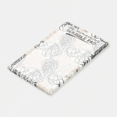 Personalized Scribble Pad (Tan/Charcoal) Post-it Notes | Zazzle