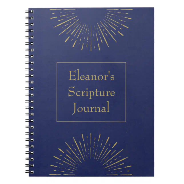 Personalized Scripture or Bible Study Journal | Zazzle