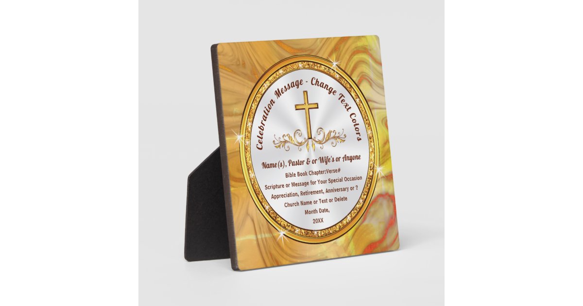 Personalized Scripture Plaques, Celebration, Names Plaque | Zazzle