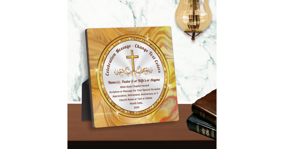 Personalized Scripture Plaques, Celebration, Names Plaque | Zazzle