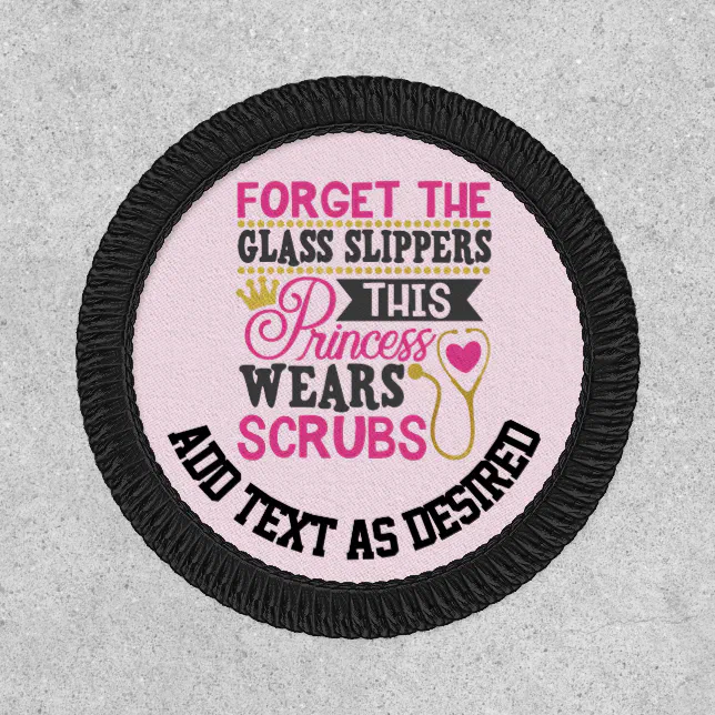 Personalized Scrubs Nurse Princess Patch | Zazzle