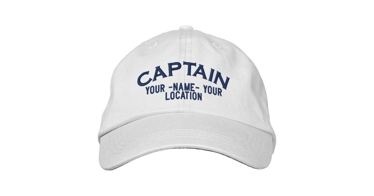 Personalized Sea Captain Hat | Zazzle