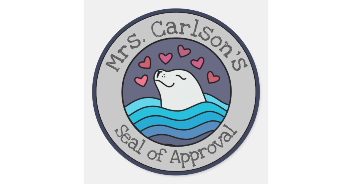 Personalized "Seal of Approval" Stickers | Zazzle