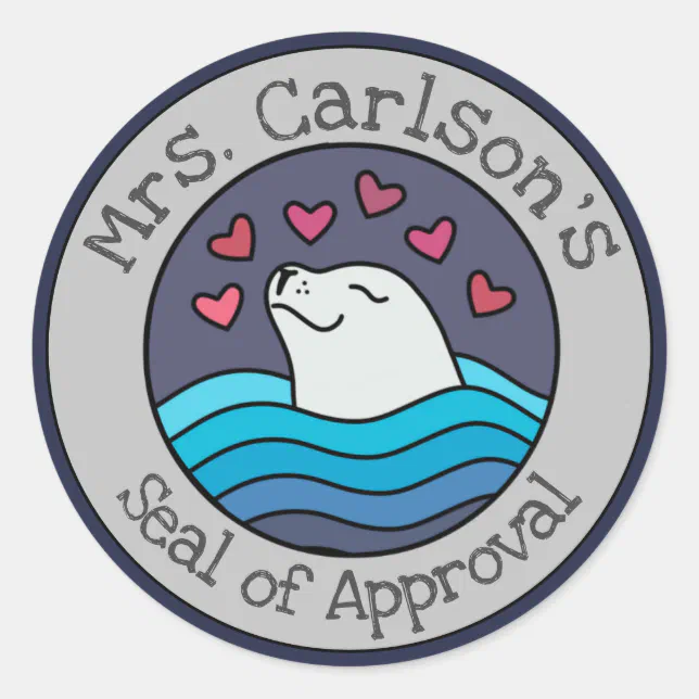 Personalized "Seal of Approval" Stickers | Zazzle