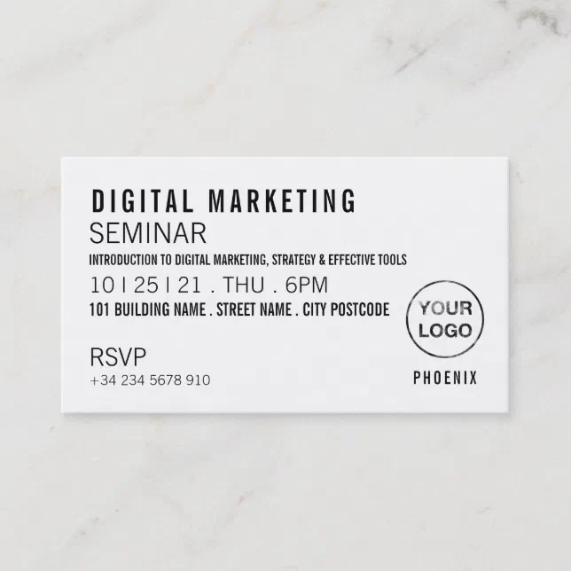 Personalized Seminar/Conference Ticket Invitation | Zazzle