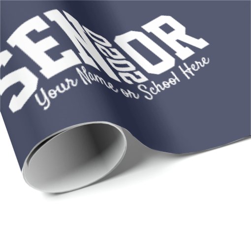 Personalized Senior Block Letter Class of 2020 Wrapping Paper | Zazzle