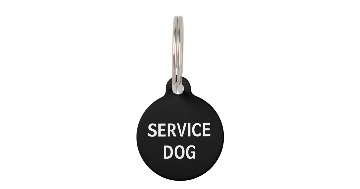 Personalized Service Dog Pet Tag | Zazzle