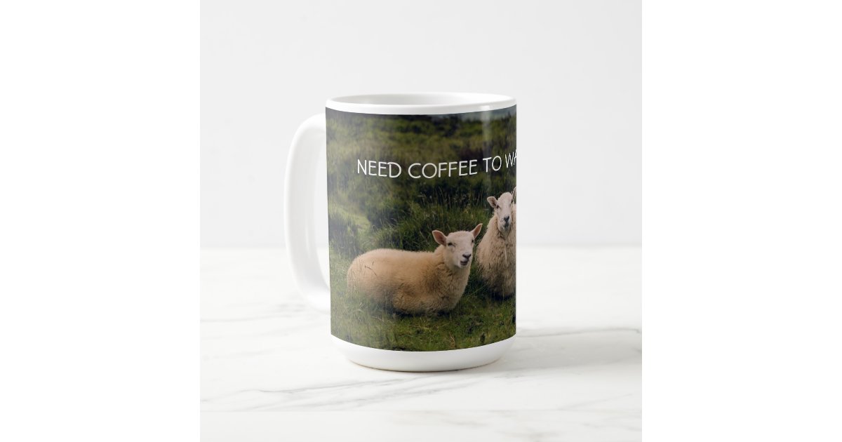 Personalized Sheep in a Field Coffee Mug | Zazzle
