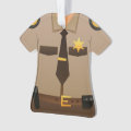 Personalized Sheriff Christmas Holiday Ornament | Zazzle