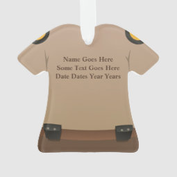Personalized Sheriff Christmas Holiday Ornament | Zazzle