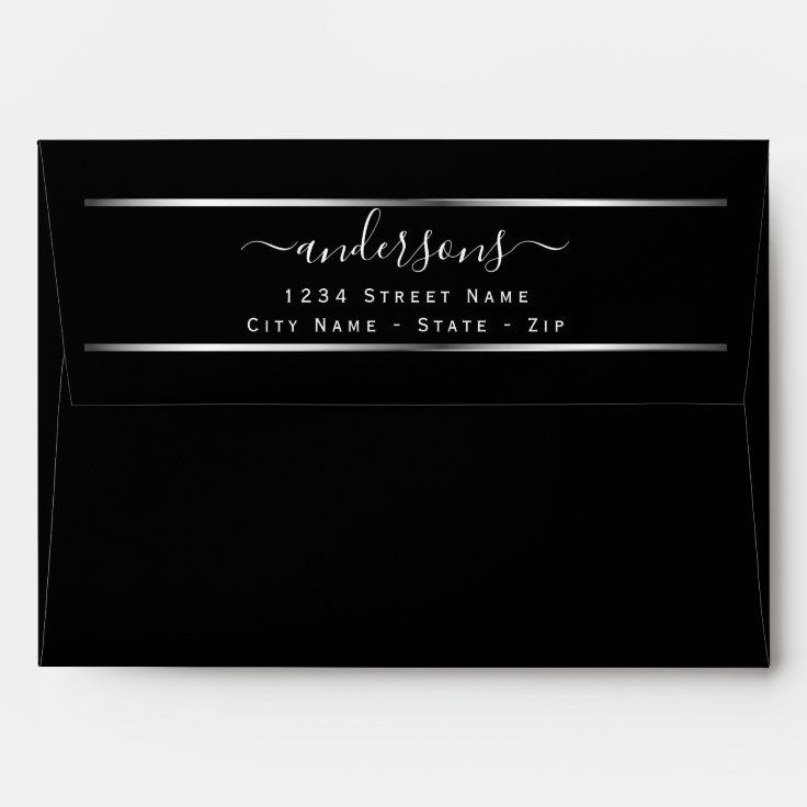 Personalized Signature Script Classy Envelope | Zazzle