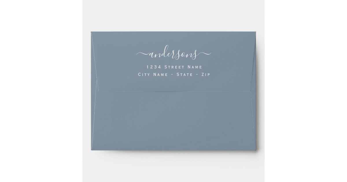 Personalized Signature Script Modern Envelope | Zazzle