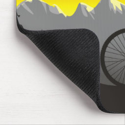Personalized Silhouette Mountin Bike Mousepad | Zazzle