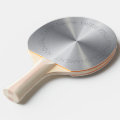 Personalized Silver Metallic Radial Texture Ping Pong Paddle | Zazzle