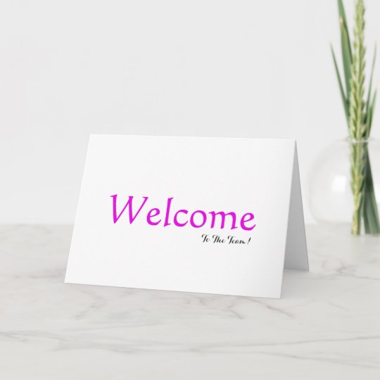 Personalized Simple Elegant Welcome Thank You Card | Zazzle.com