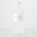 Personalized Simple Minimalist Calligraphy Wedding Water Bottle Label ...