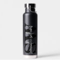 Personalized Simple Minimalist Monogram Name Water Bottle | Zazzle
