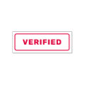 Personalized Simple Stylish Red Ink VERIFIED Self-inking Stamp | Zazzle