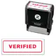Personalized Simple Stylish Red Ink VERIFIED Self-inking Stamp | Zazzle