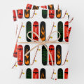 Personalized Skateboard Pattern Wrapping Paper Sheets | Zazzle