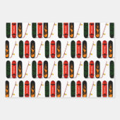 Personalized Skateboard Pattern Wrapping Paper Sheets | Zazzle