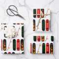 Personalized Skateboard Pattern Wrapping Paper Sheets | Zazzle