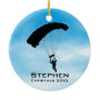Personalized Sky Diving Parachuting Ornament | Zazzle