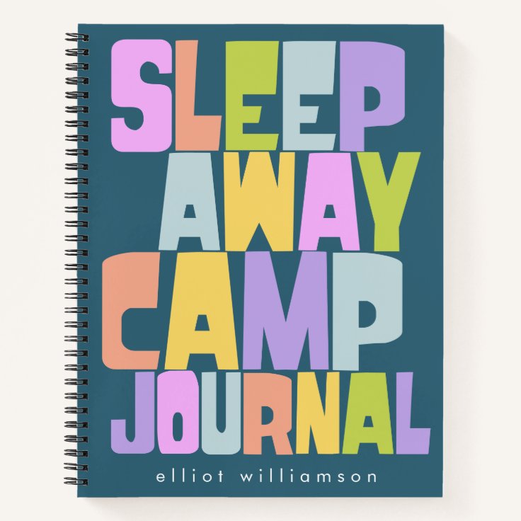 Personalized Sleepaway Summer Camp Camper's Notebook | Zazzle