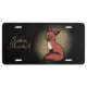 Personalized Sly Red Foxy Fox License Plate | Zazzle