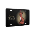Personalized Sly Red Foxy Fox License Plate | Zazzle